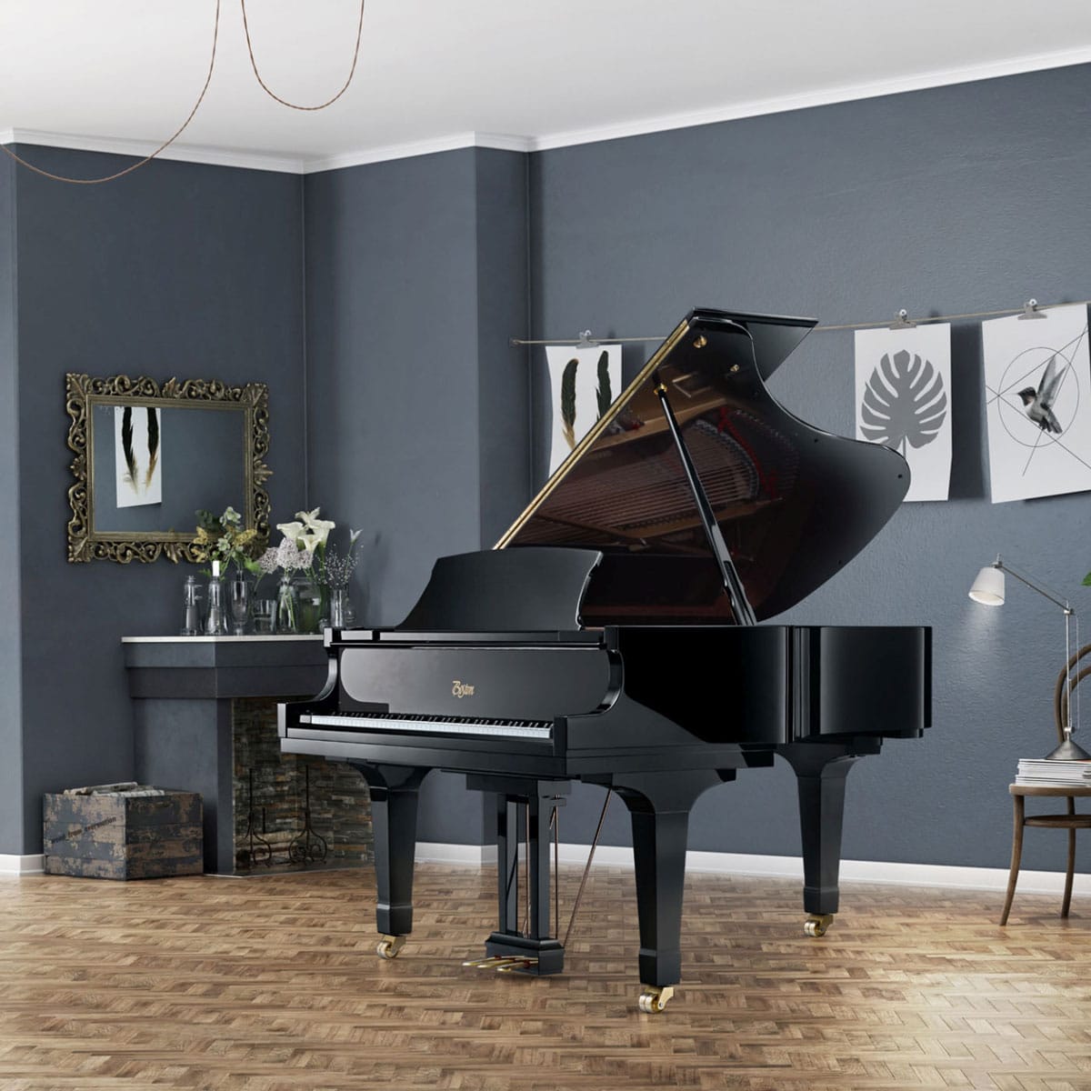Boston Grand Piano: Model GP193 PE, Steinway